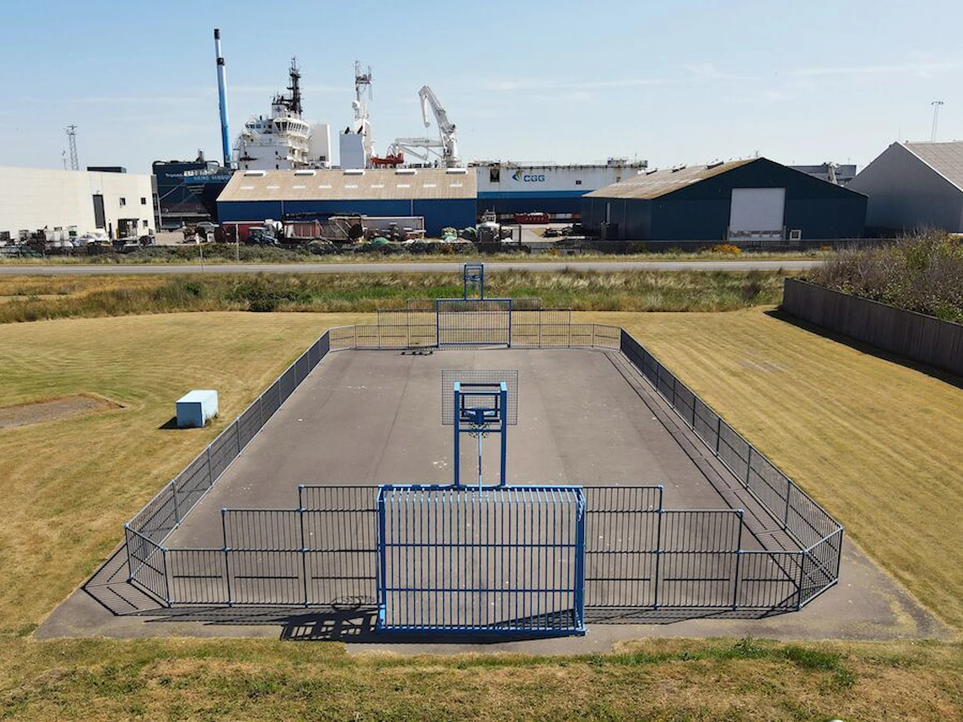 STEEL Bingen Multiarena 32 x 15 meter | Tress Utemiljö