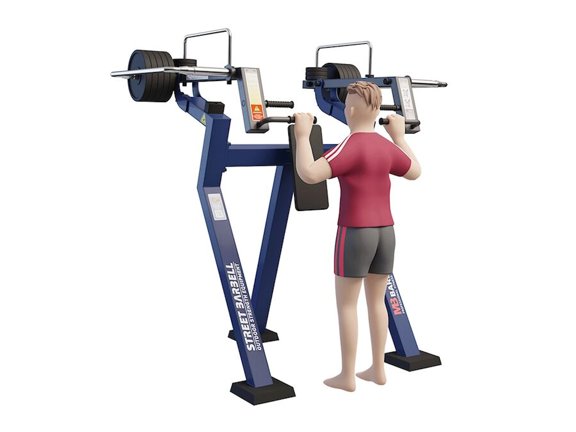 Street Barbell Axelpress Stående | Tress Utemiljö