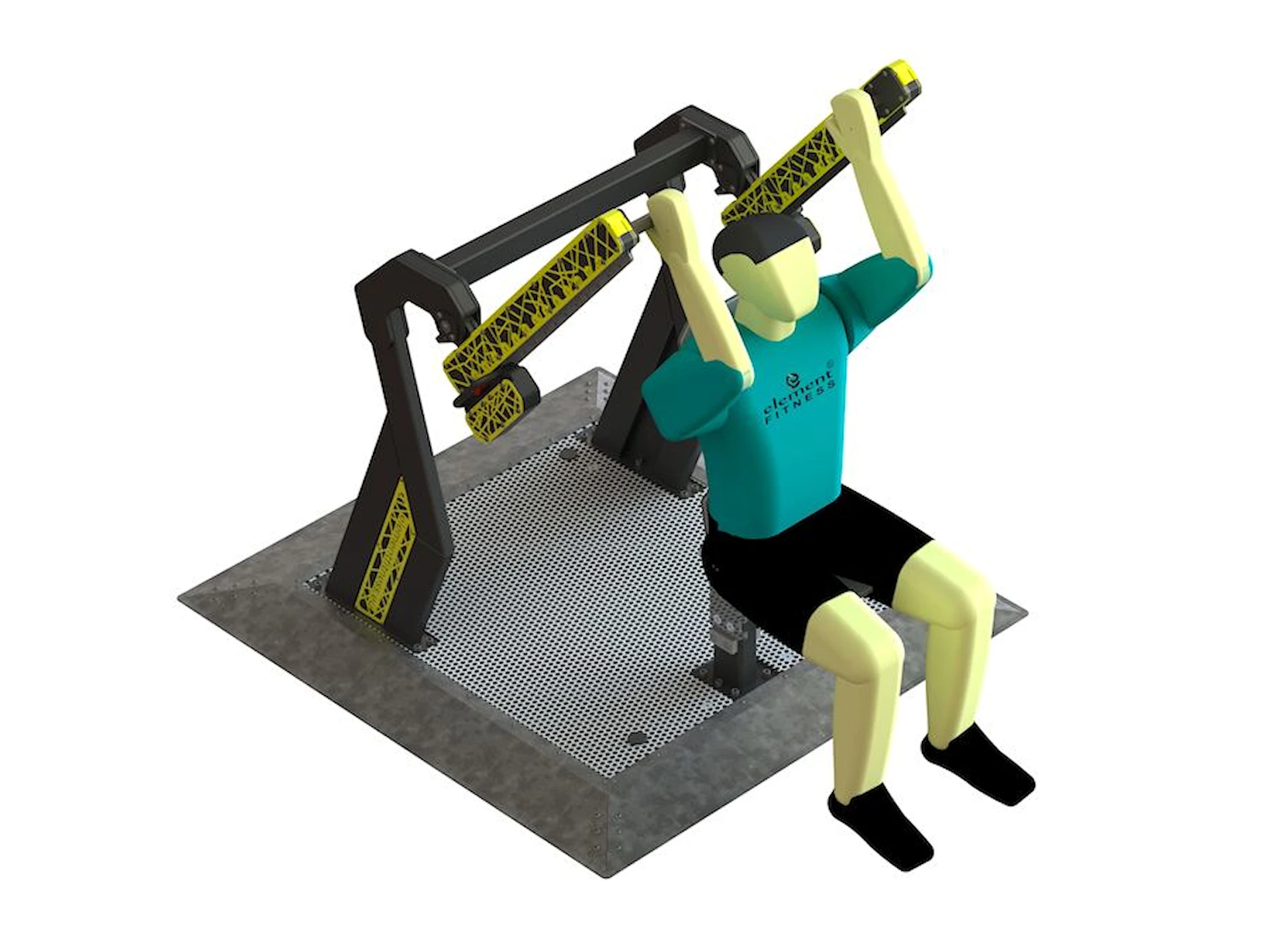 ElementFit Axelpress Sittande | Tress Utemiljö