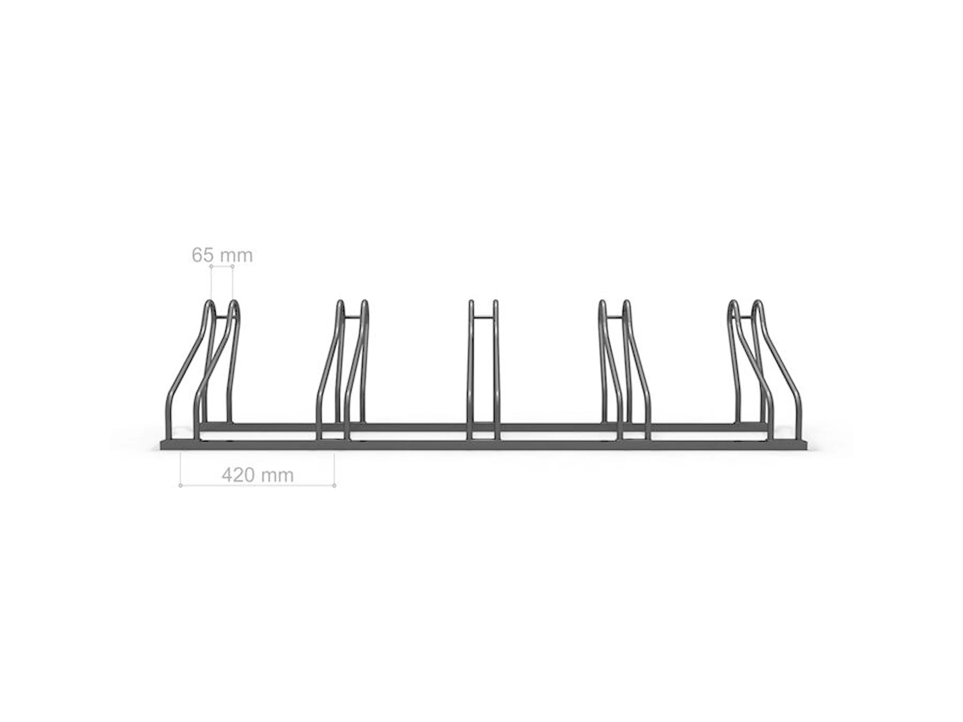 Cykelstativ til 5 cykler | tressudemiljø.dk