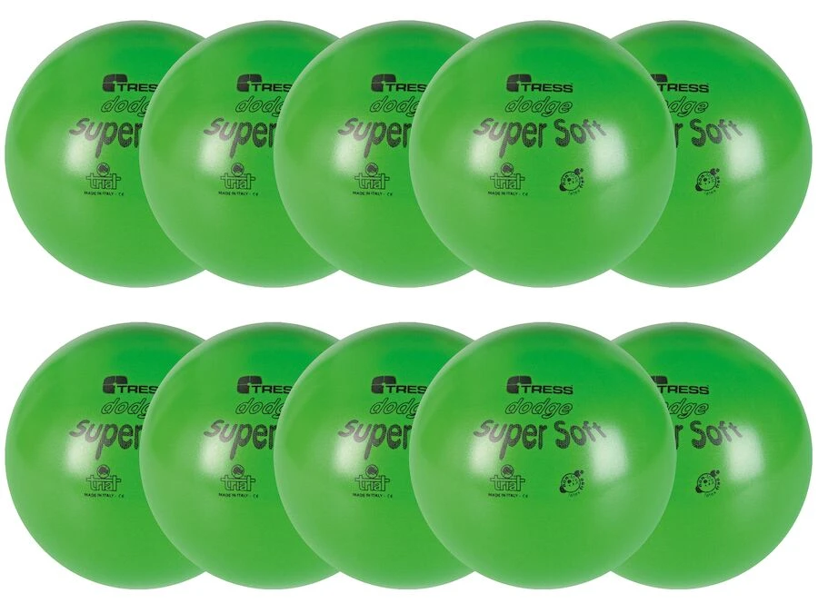 Trial Super Soft Dodgeball 10-pack Grön | Tress.com