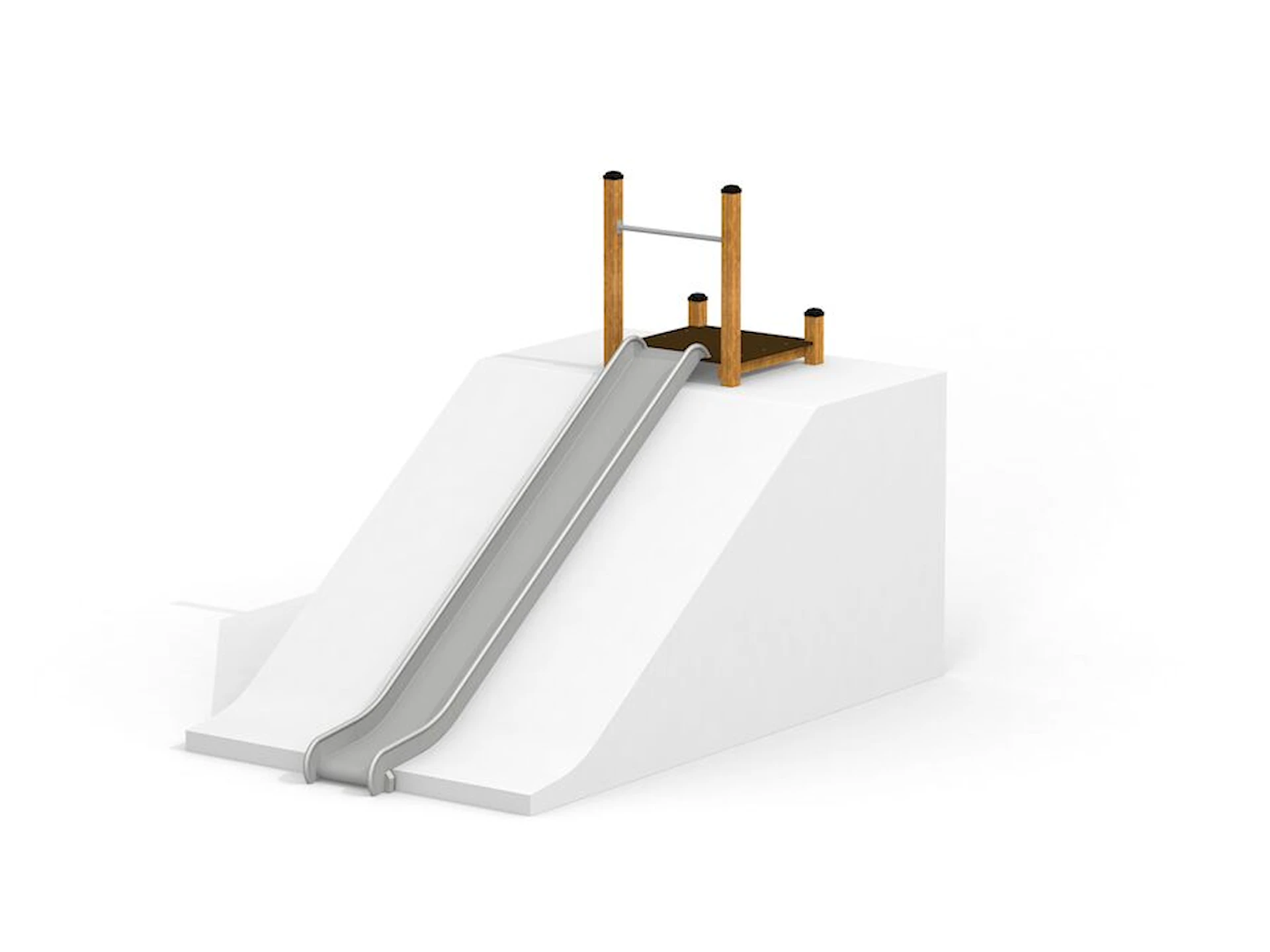 Pioneer Rostfria Slänten Rutschkana H 195 cm | Tress Utemiljö