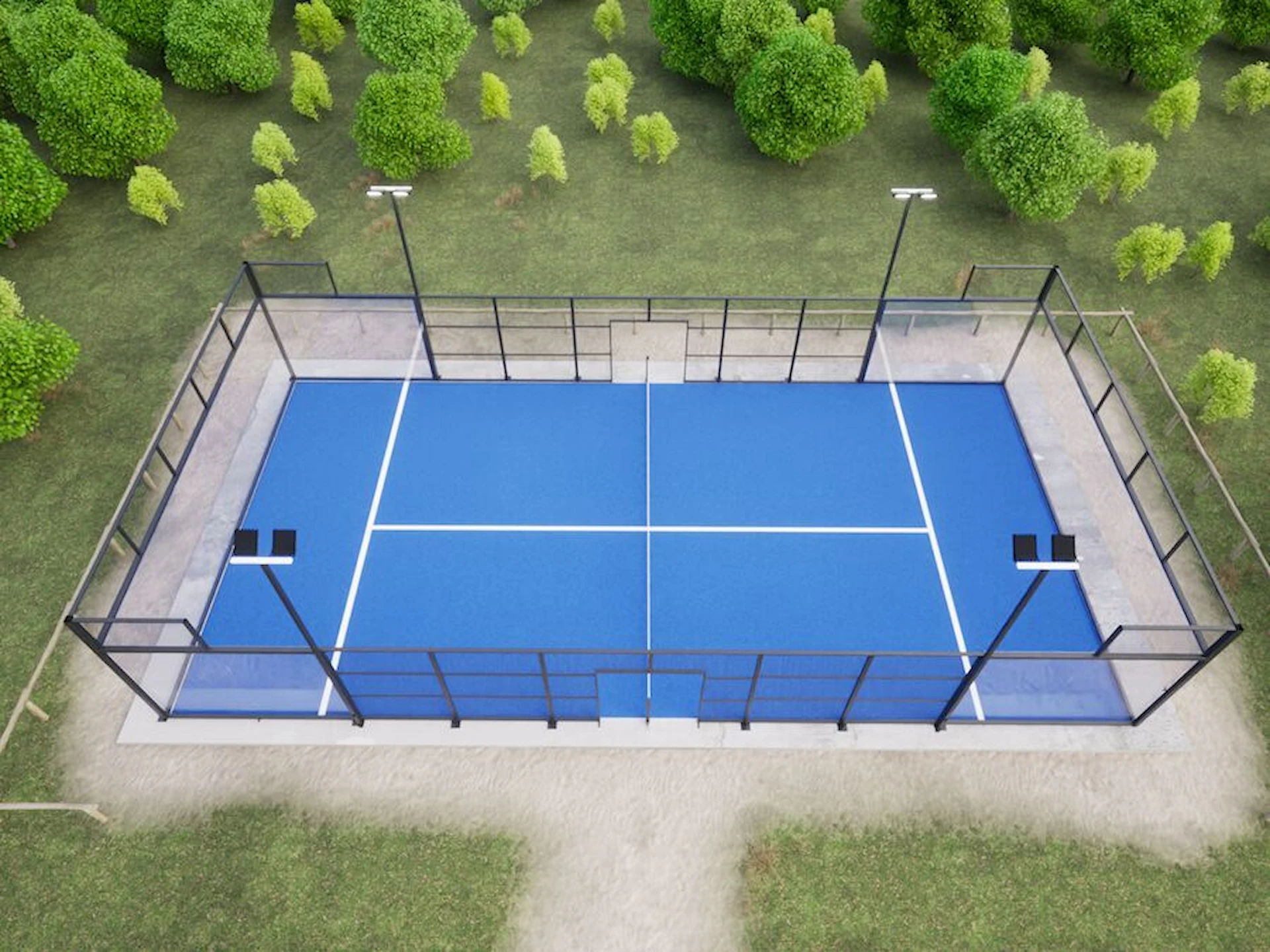 PANORAMA PRO Padelbana | Tress Utemiljö