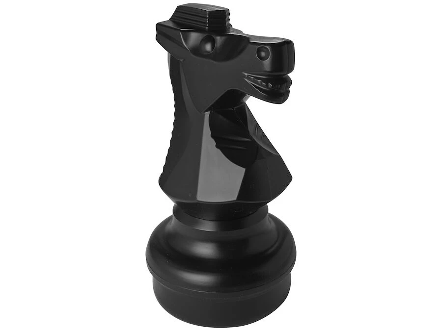 Skakbrik mega hest sort | tress.dk