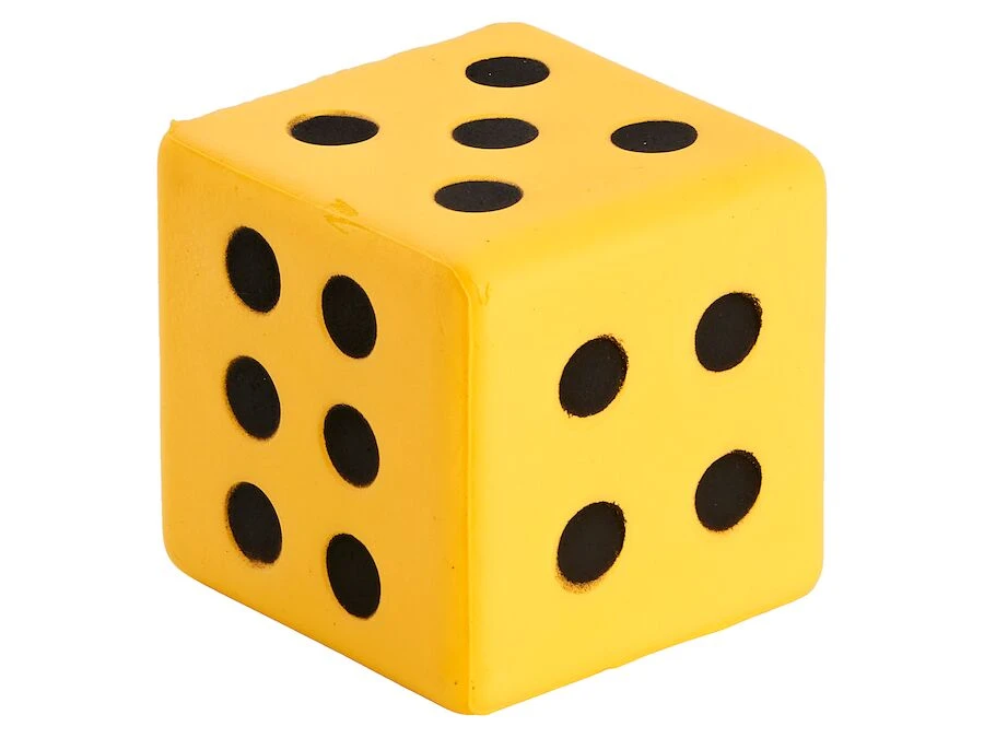 Tärning i skum med prickar | Tress.com