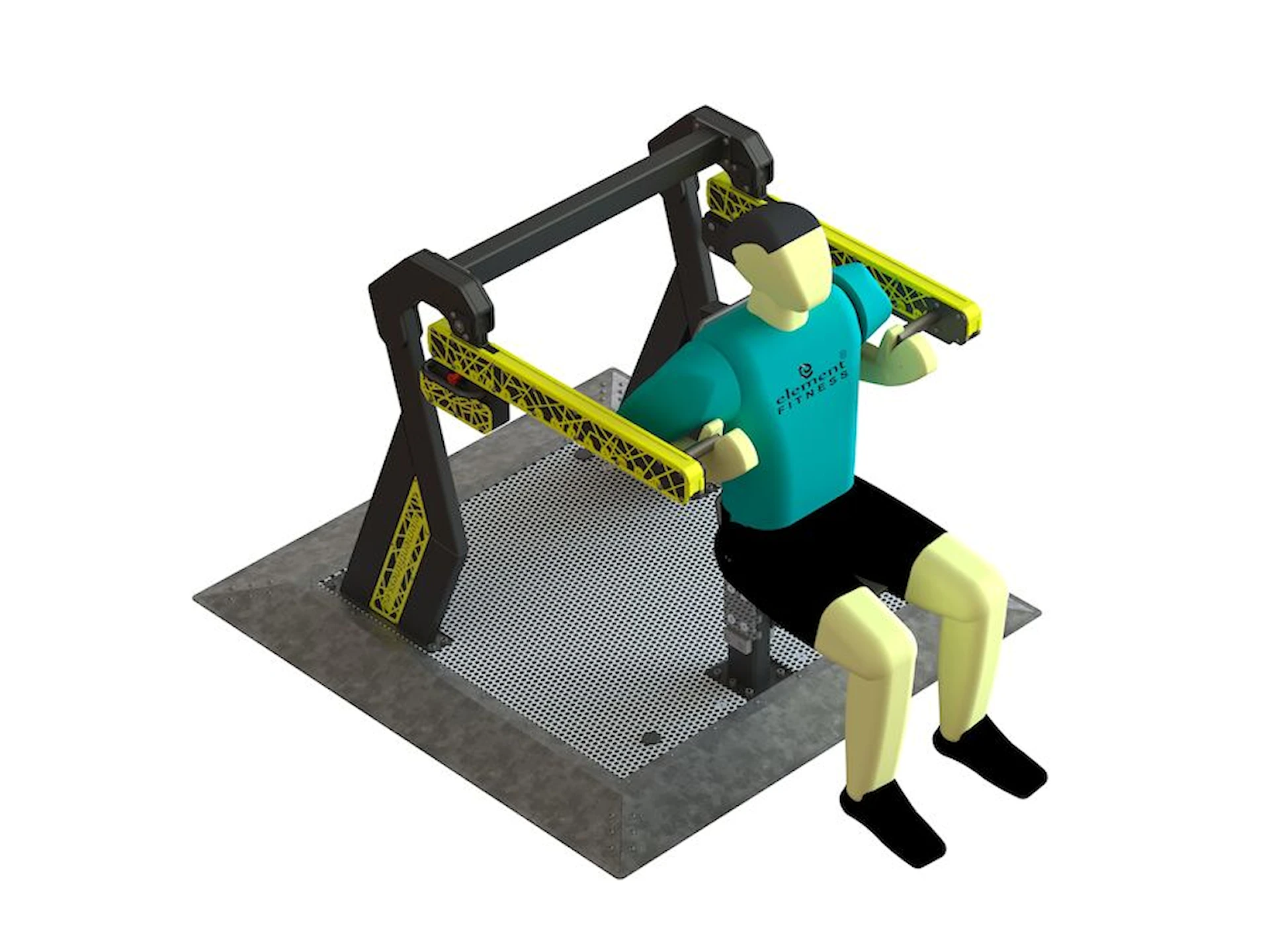 ElementFit Axelpress Sittande | Tress Utemiljö